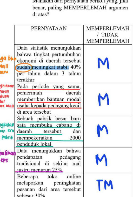 Manakan dari pernyataan berikut yang, jika | StudyX