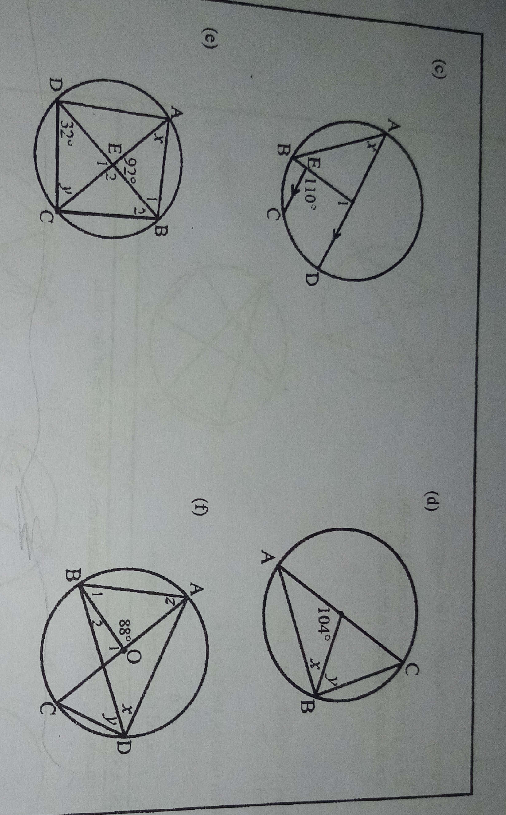 (c) The image contains a diagram of a circle | StudyX