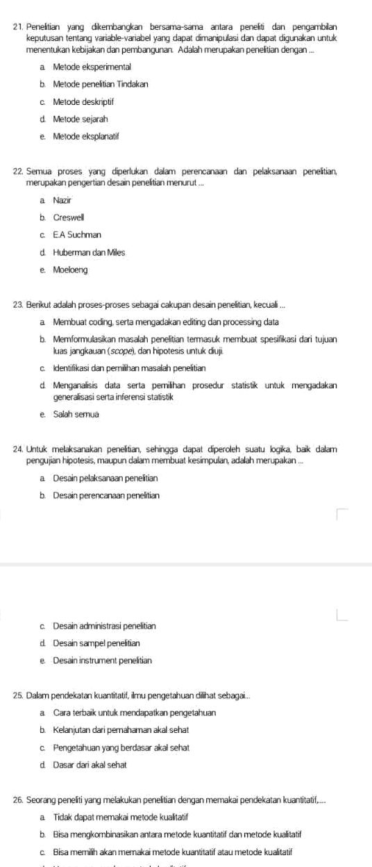 21. Penelitian yang dikembangkan | StudyX