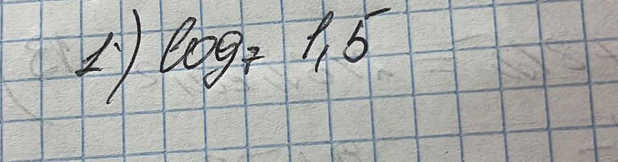 Calculate Logarithm: log base 7 of 1.5 | StudyX