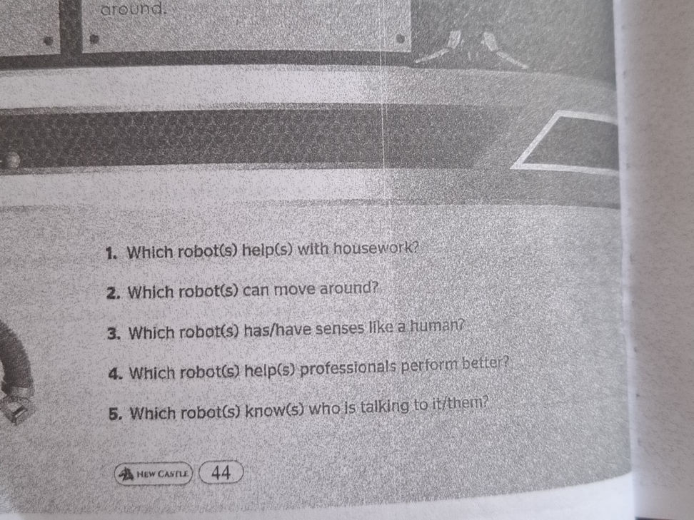 1. Which robot(s) help(s) with housework? | StudyX