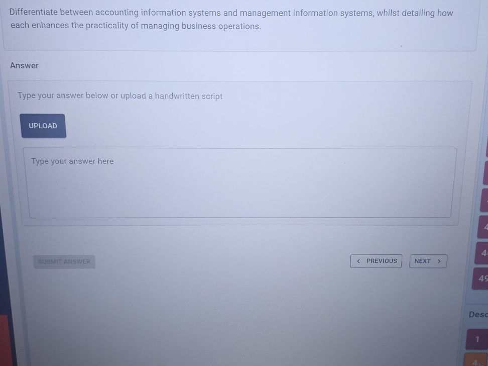 Differentiate between accounting information | StudyX