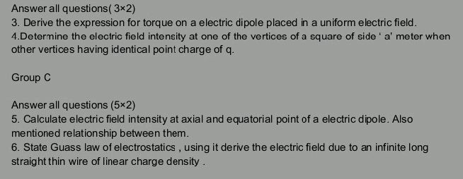 3. Derive the expression for torque on a | StudyX