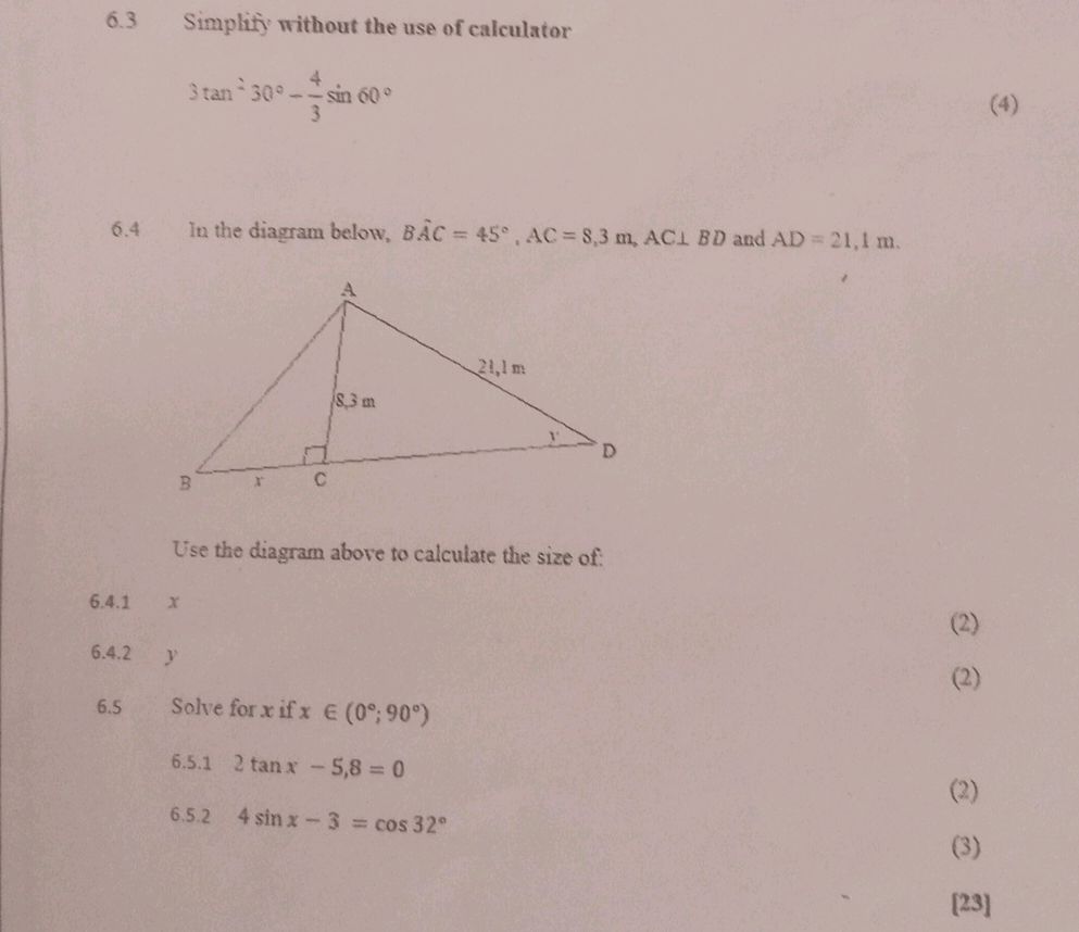 6.3 Simplify without the use of calculator | StudyX