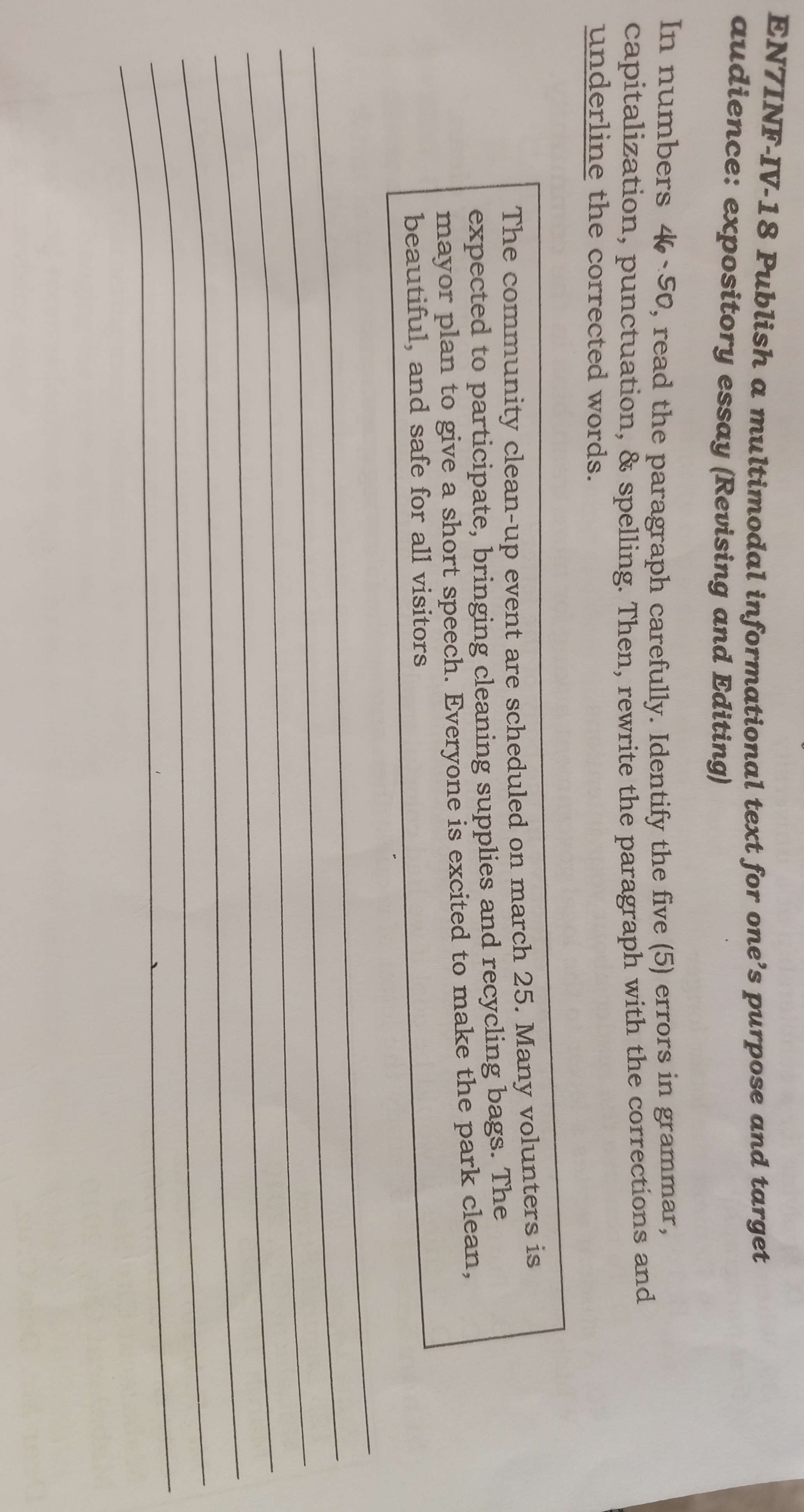 In numbers 44-50, read the paragraph | StudyX