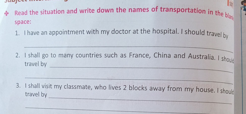 Read the situation and write down the names | StudyX