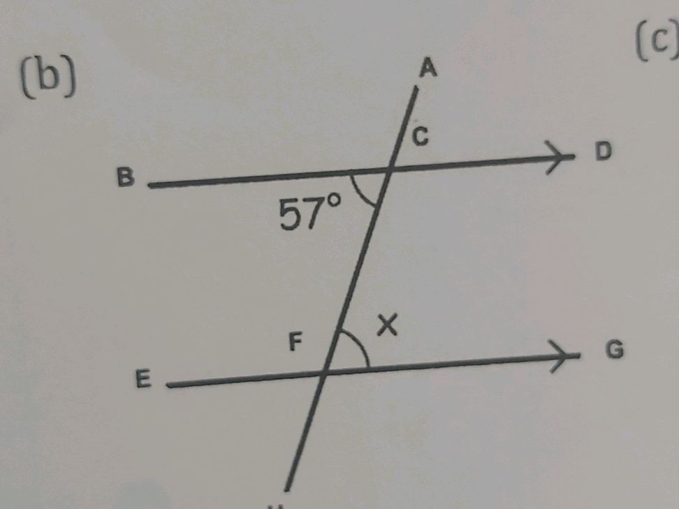 The image shows two parallel lines | StudyX