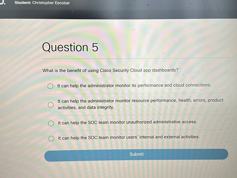 What is the benefit of using Cisco Security | StudyX