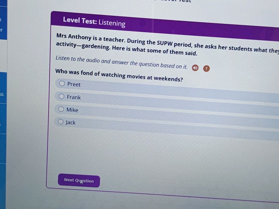 Mrs Anthony is a teacher. During the SUPW | StudyX