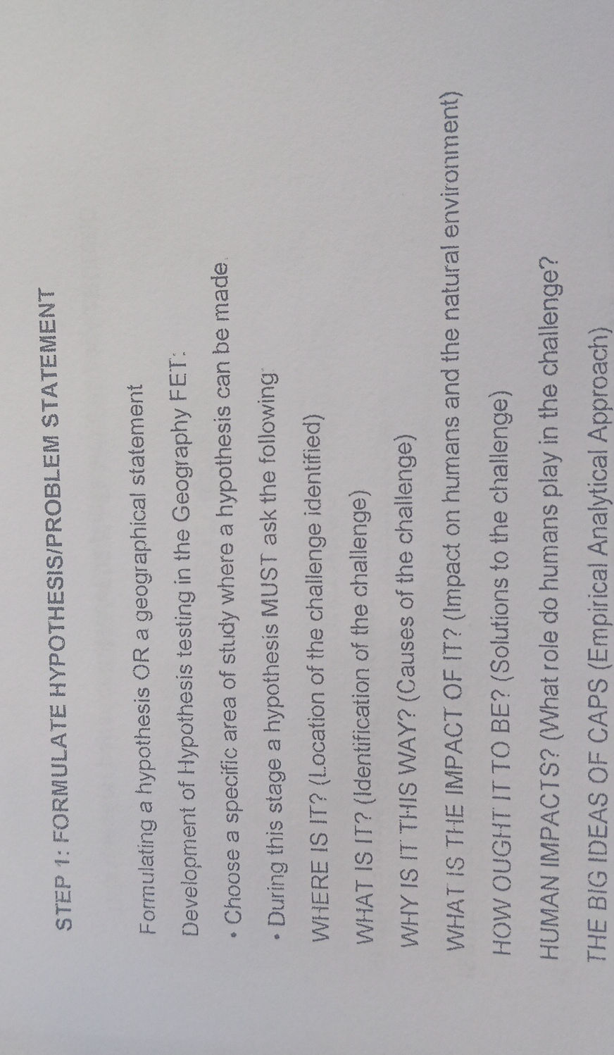 STEP 1: FORMULATE HYPOTHESIS/PROBLEM | StudyX