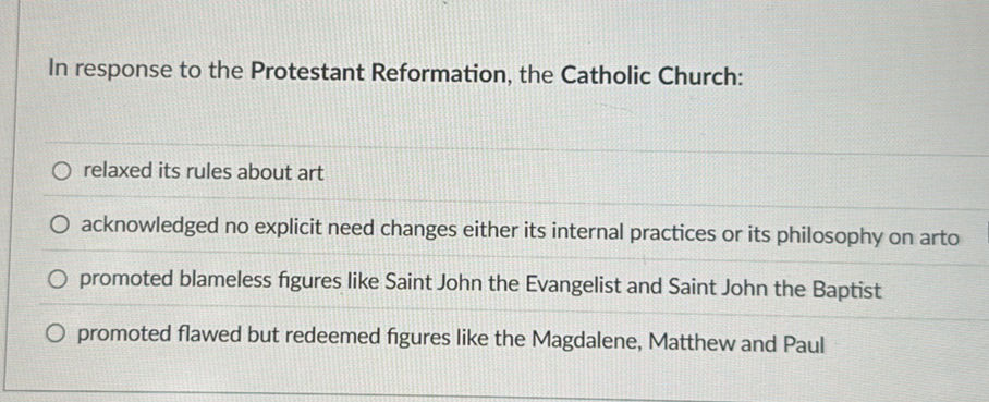 In response to the Protestant Reformation, | StudyX