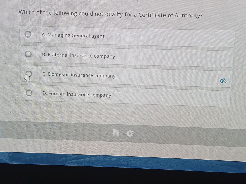Which of the following could not qualify for