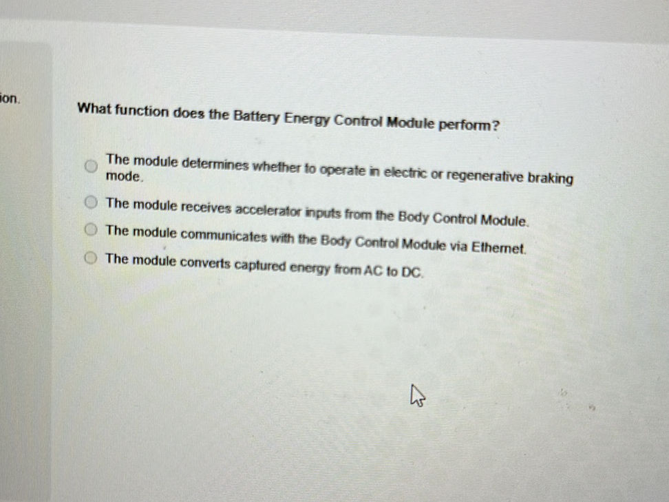 What function does the Battery Energy | StudyX