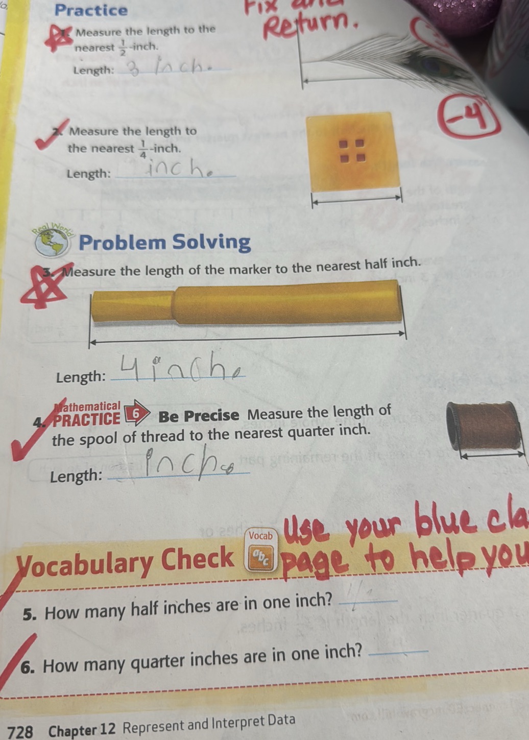 Measure the length to the nearest $ | StudyX