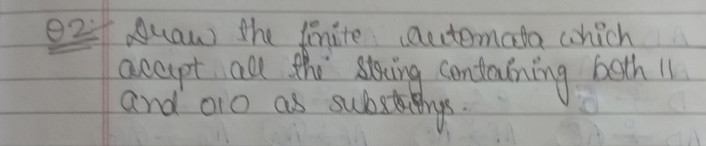 Draw the finite automata which accept all