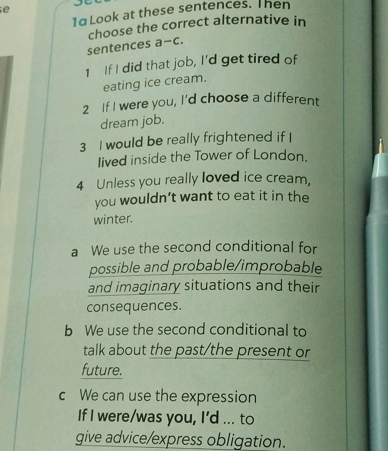 Look at these sentences. Then choose the | StudyX