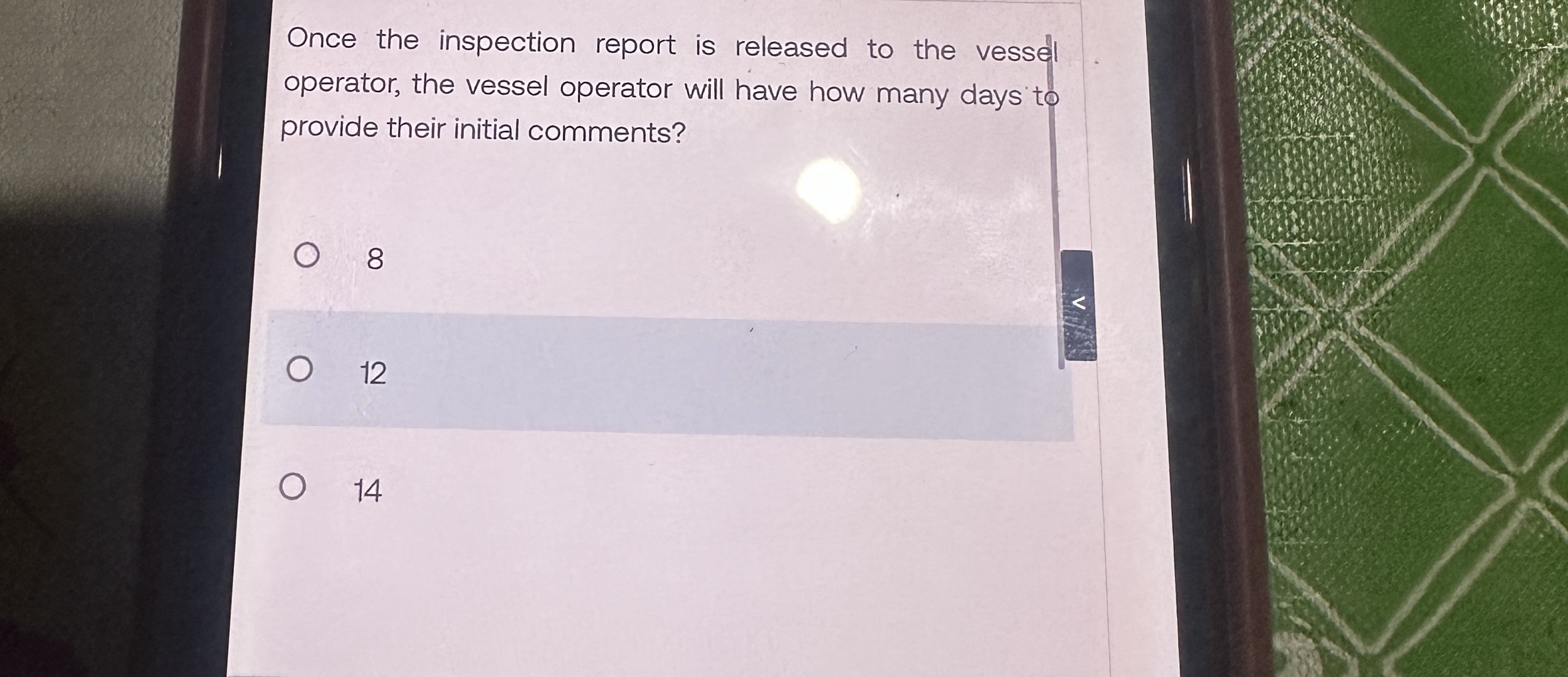 Once the inspection report is released to | StudyX