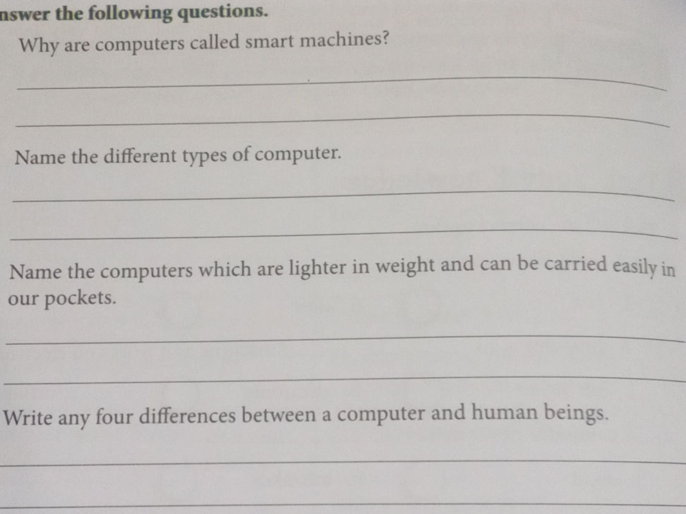 Why are computers called smart machines? | StudyX