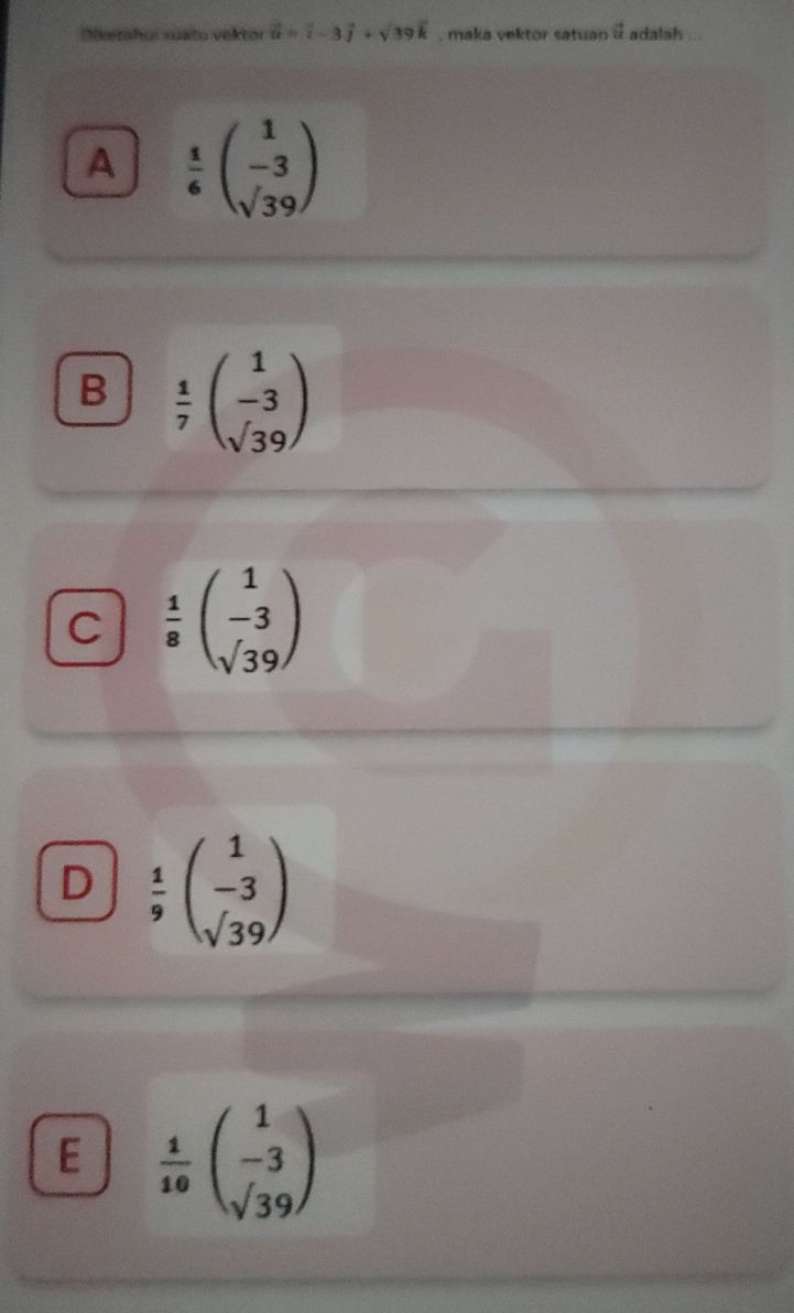 Diketahui suatu vektor ${u} = i - 3j + | StudyX