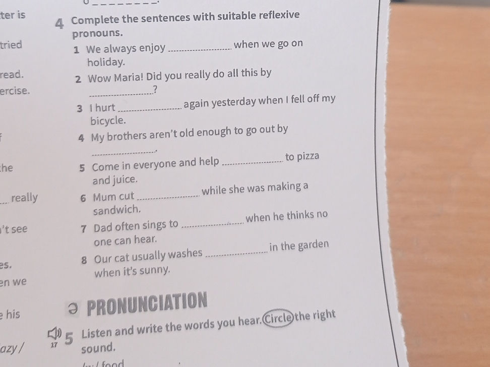 4 Complete the sentences with suitable | StudyX