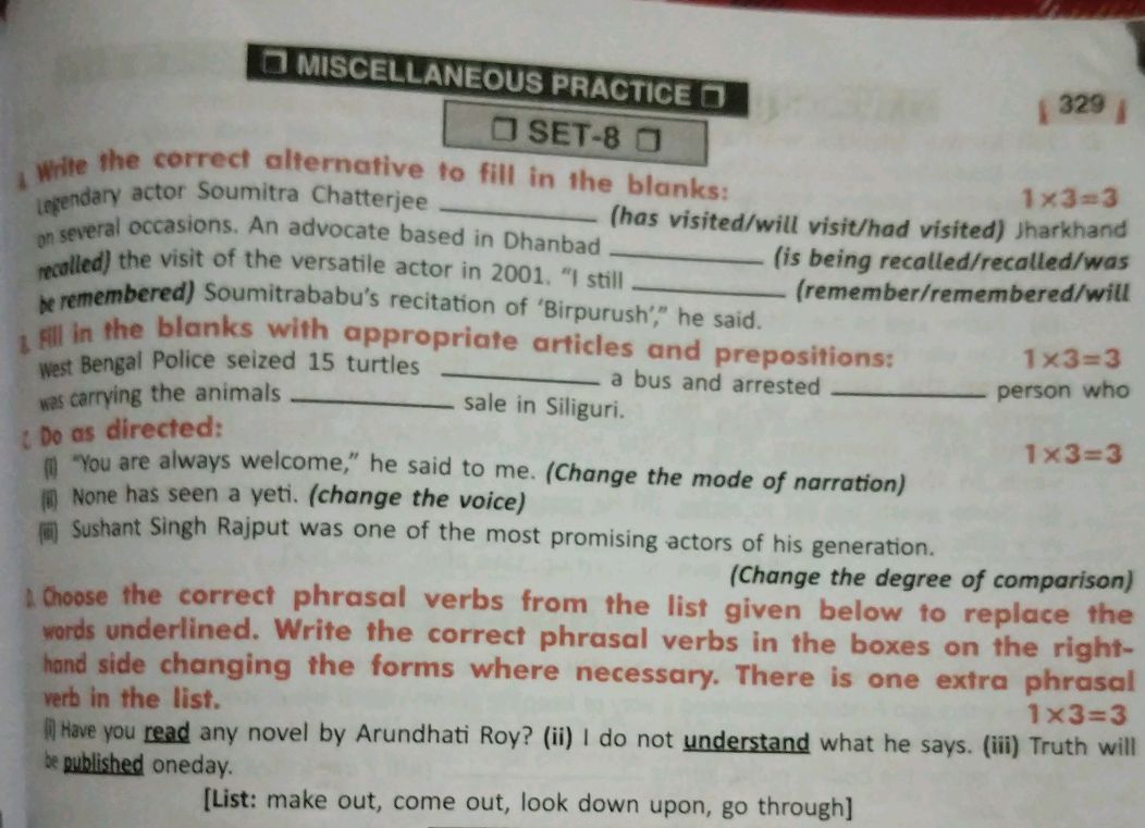 1. Write the correct alternative to fill in | StudyX