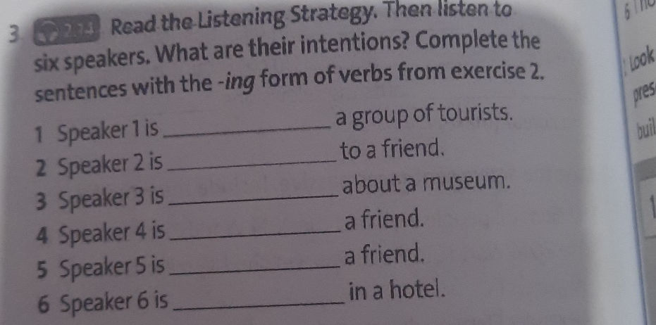 Read the Listening Strategy. Then listen to | StudyX