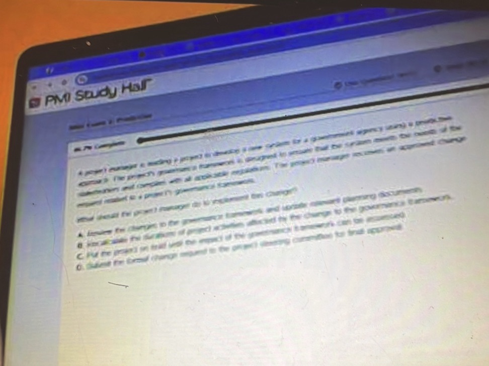 A project manager is leading a project to | StudyX