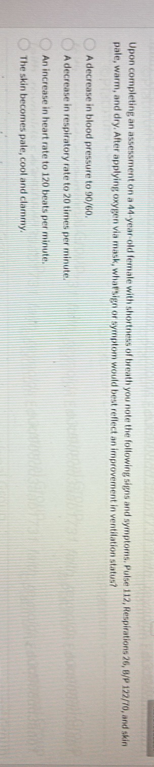 Upon completing an assessment on a | StudyX