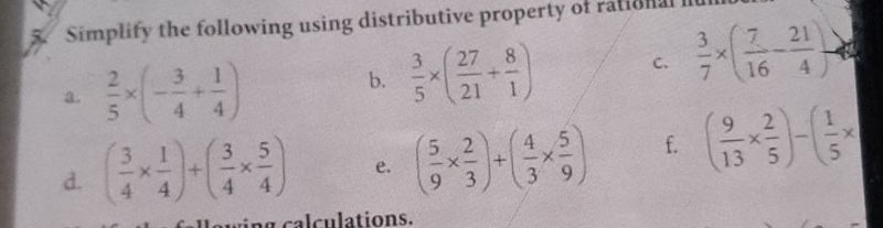 Simplify the following using distributive | StudyX