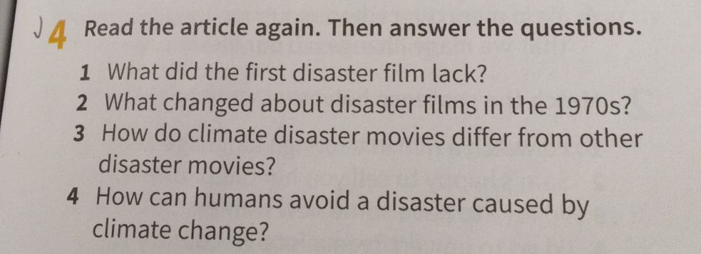 1 What did the first disaster film lack? 2 | StudyX