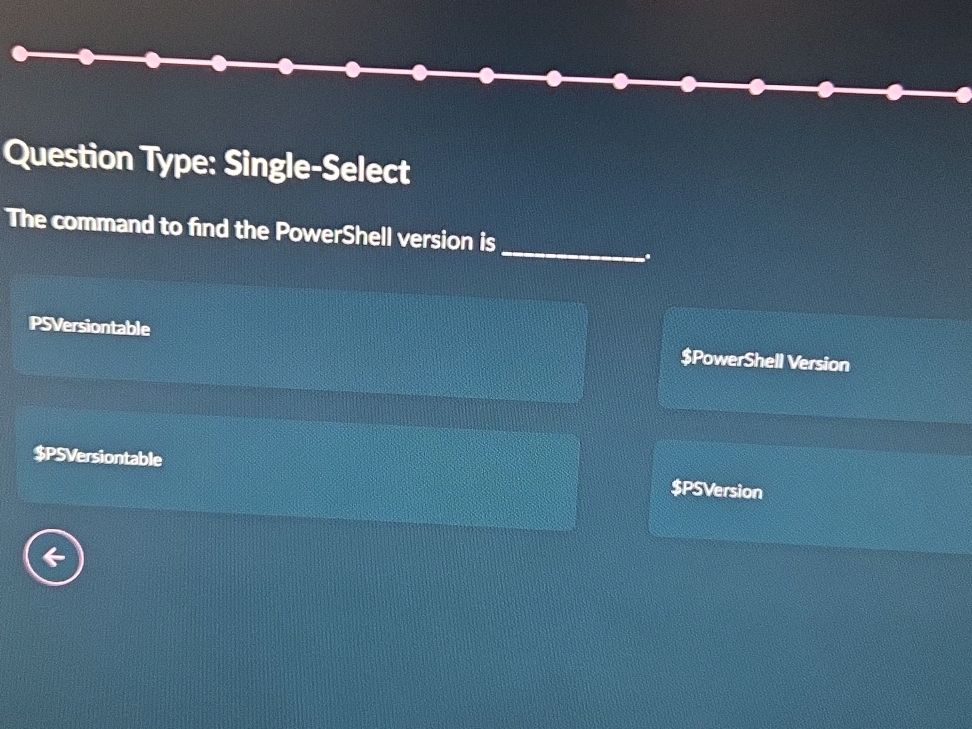 Question Type: Single-Select The command to | StudyX