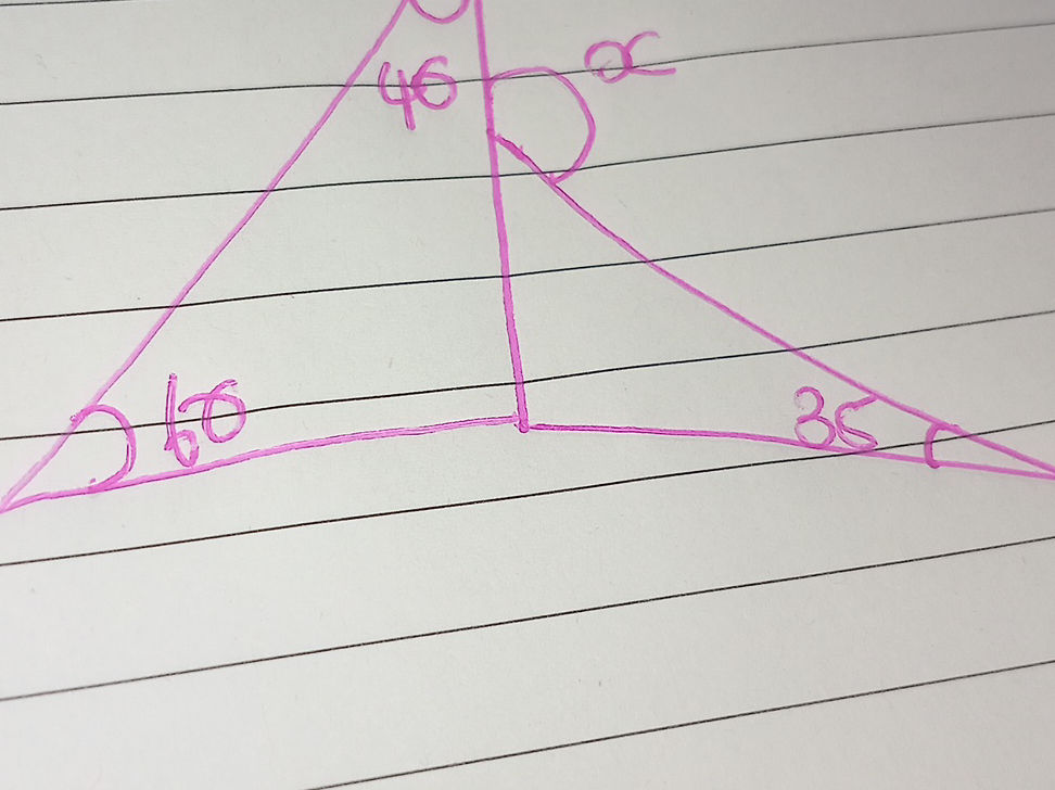 Find the value of $x$. Angles are given as | StudyX