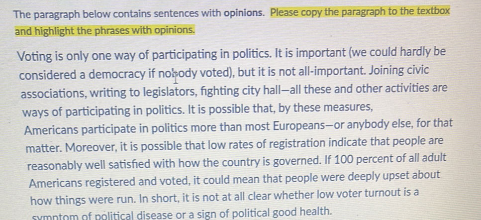 The paragraph below contains sentences with | StudyX