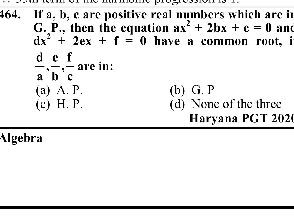 464. If a, b, c are positive real numbers | StudyX