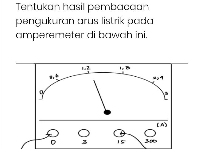 Tentukan hasil pembacaan pengukuran arus | StudyX