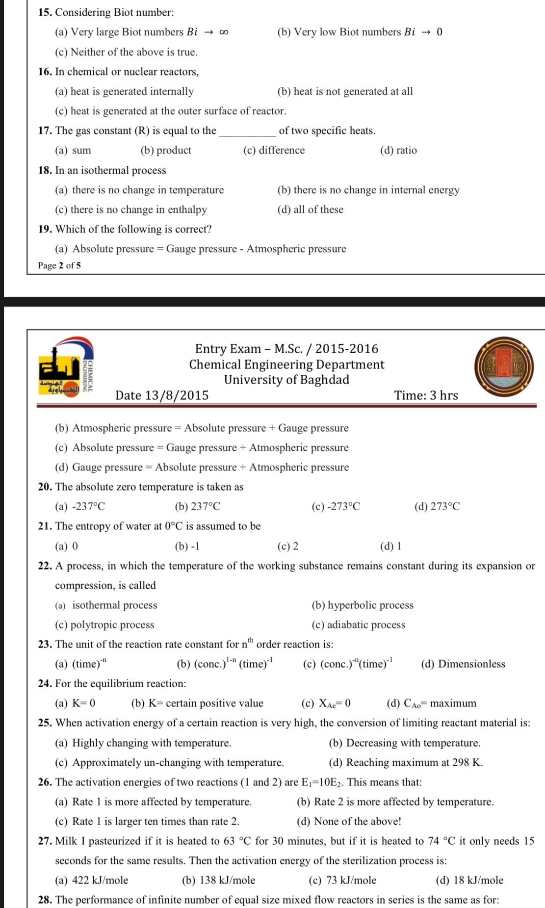 15. Considering Biot number: (a) Very large | StudyX