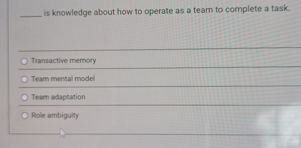 is knowledge about how to operate as a | StudyX