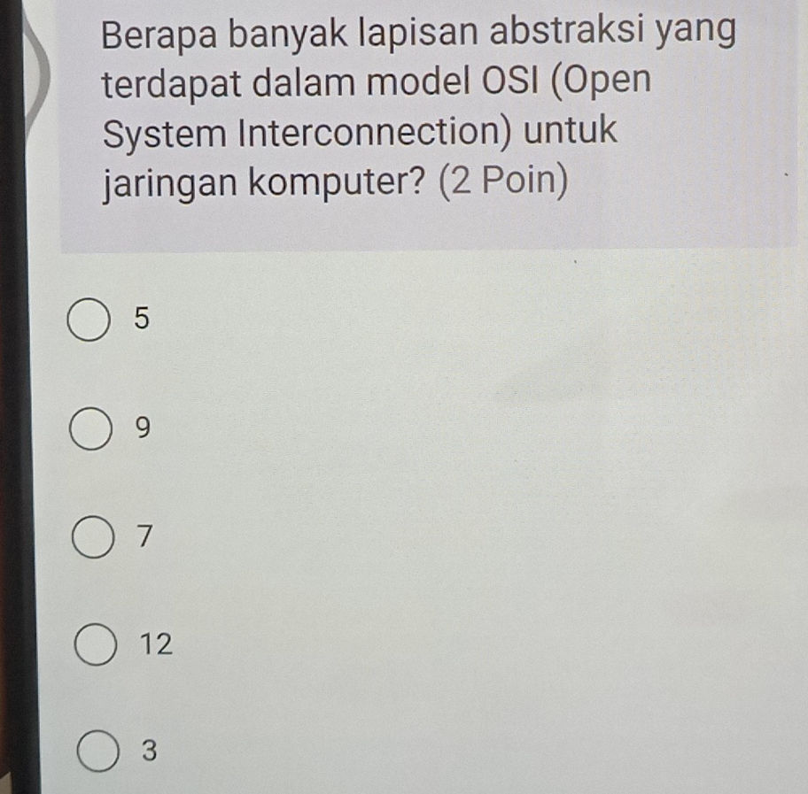 Berapa banyak lapisan abstraksi yang | StudyX