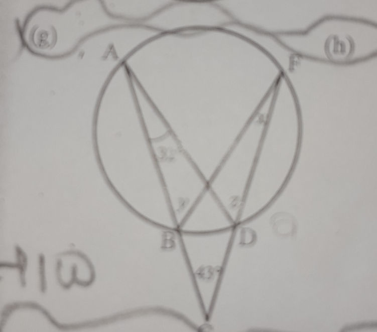 The image shows a circle with several | StudyX