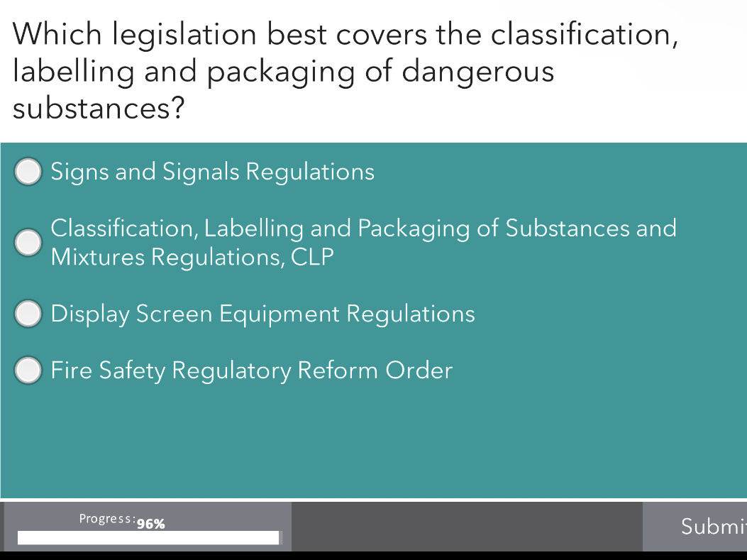 Which legislation best covers the | StudyX
