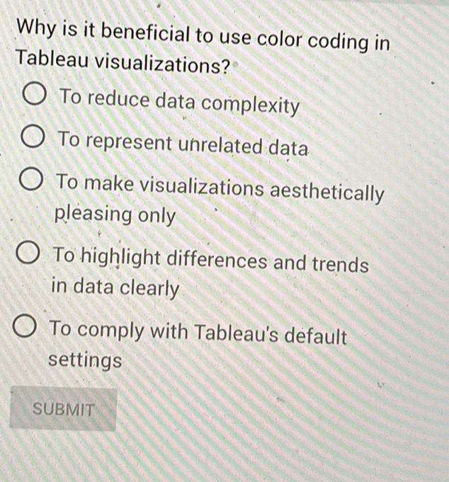 Why is it beneficial to use color coding in | StudyX
