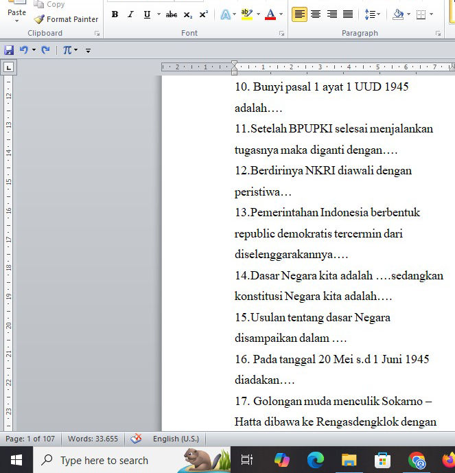 10. Bunyi pasal 1 ayat 1 UUD 1945 adalah.... | StudyX