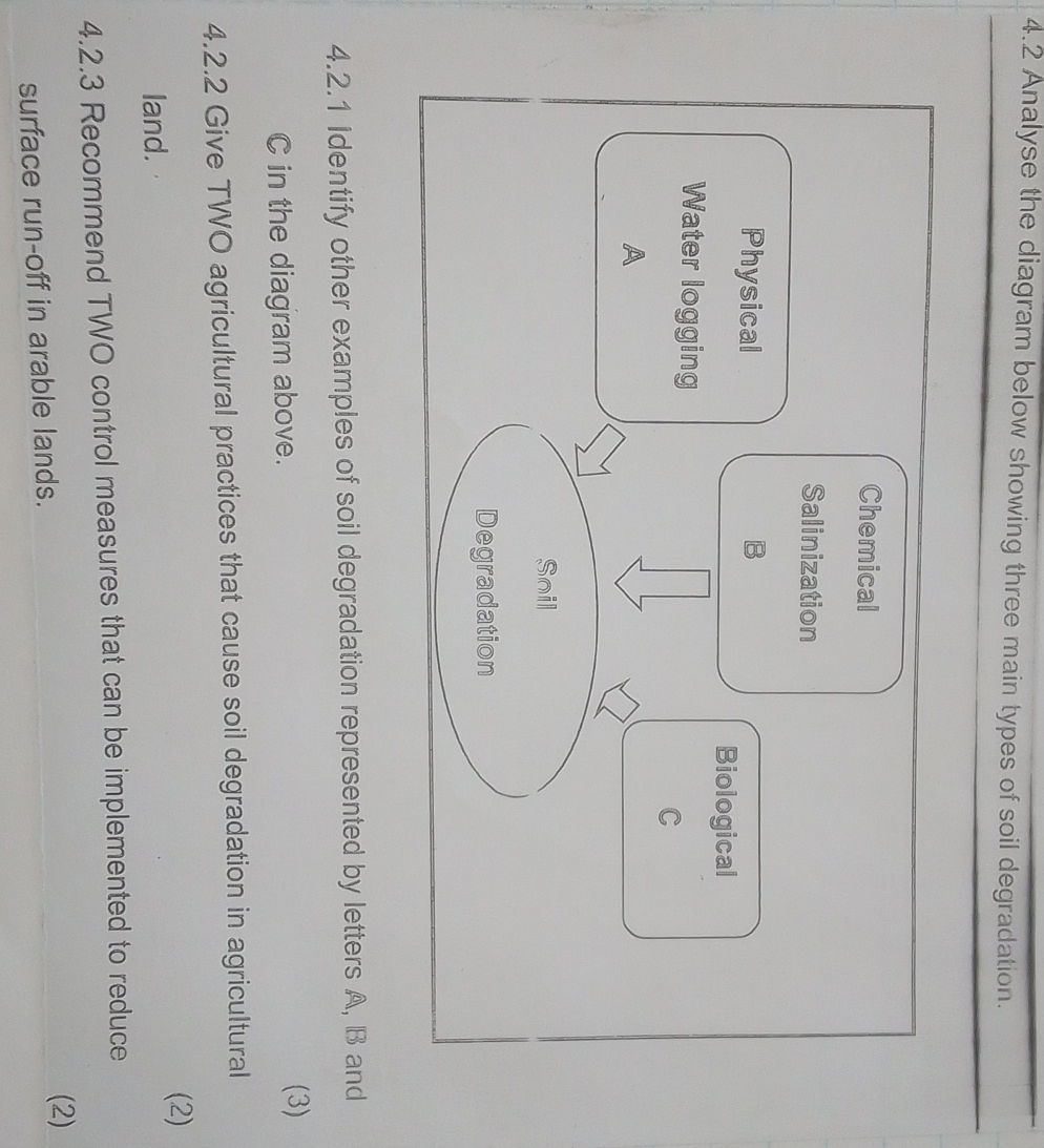 4.2 Analyse the diagram below showing three | StudyX