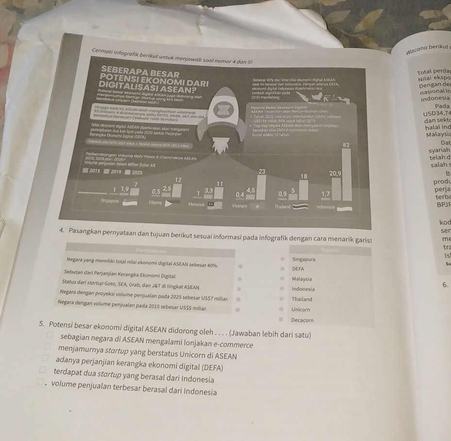 4. Pasangkan pernyataan dan tujuan berikut | StudyX