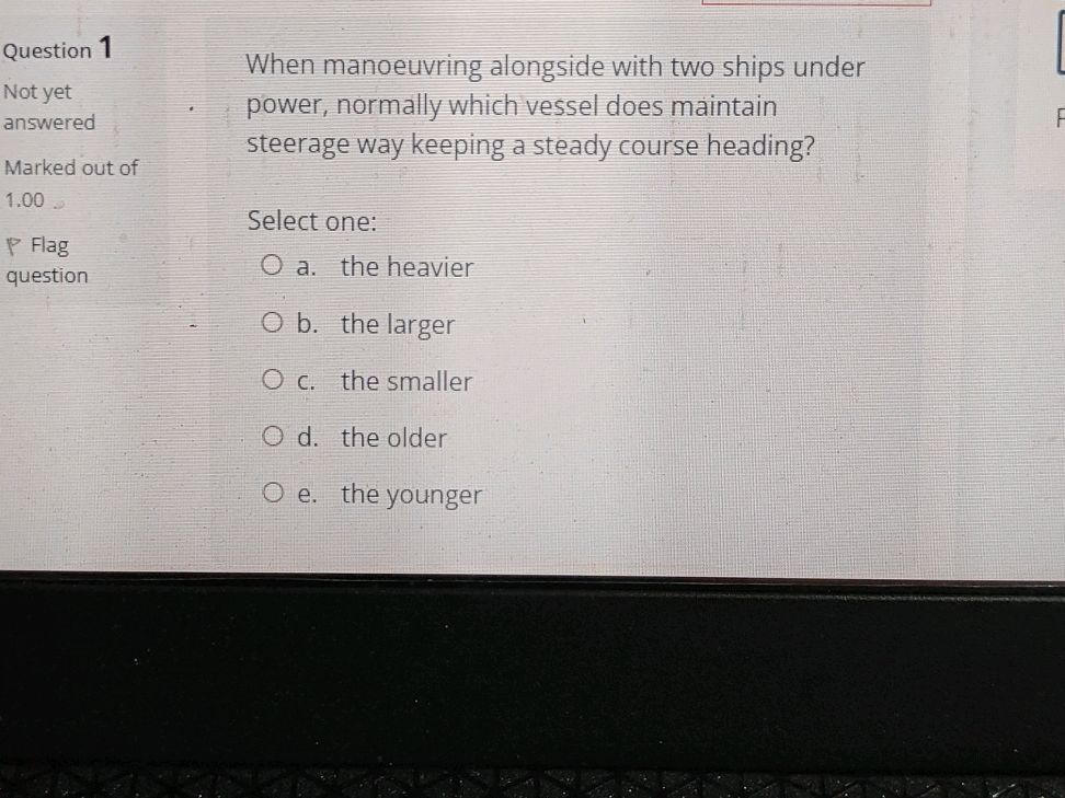 When manoeuvring alongside with two ships | StudyX