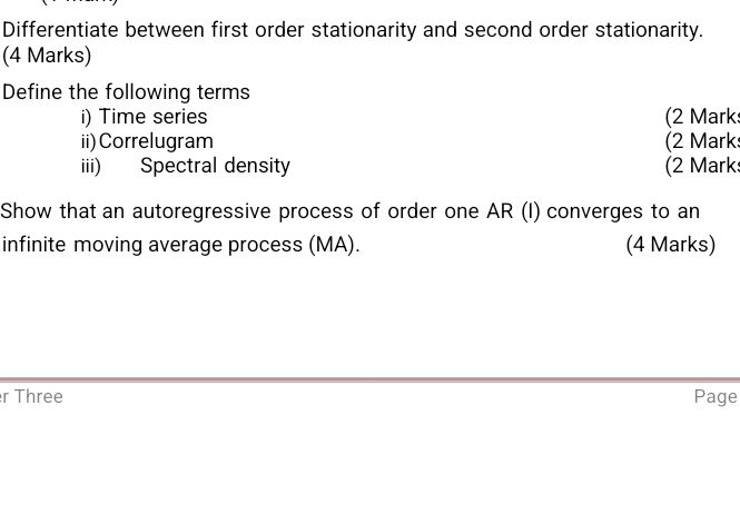 Differentiate between first order | StudyX