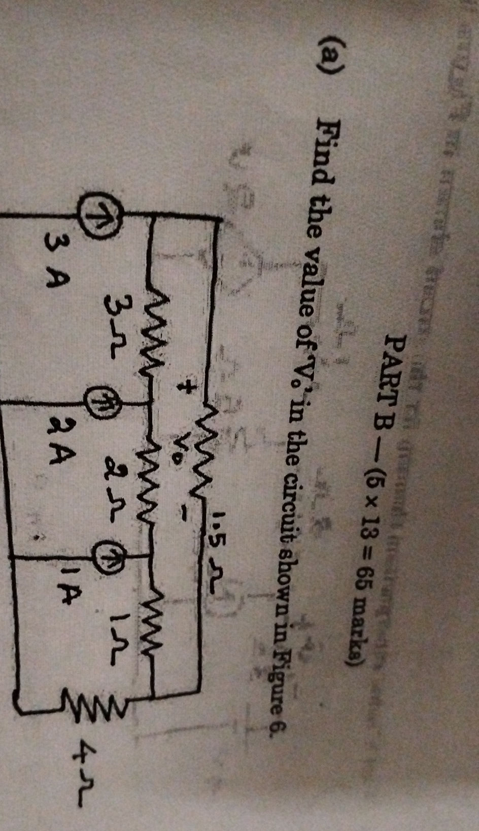 (a) Find the value of 'Vo' in the circuit | StudyX