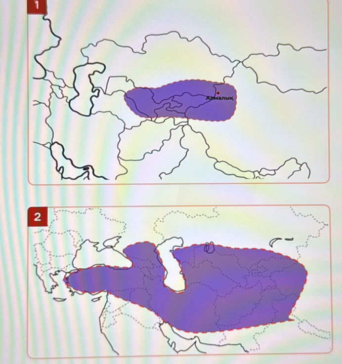 The image contains two maps with shaded | StudyX