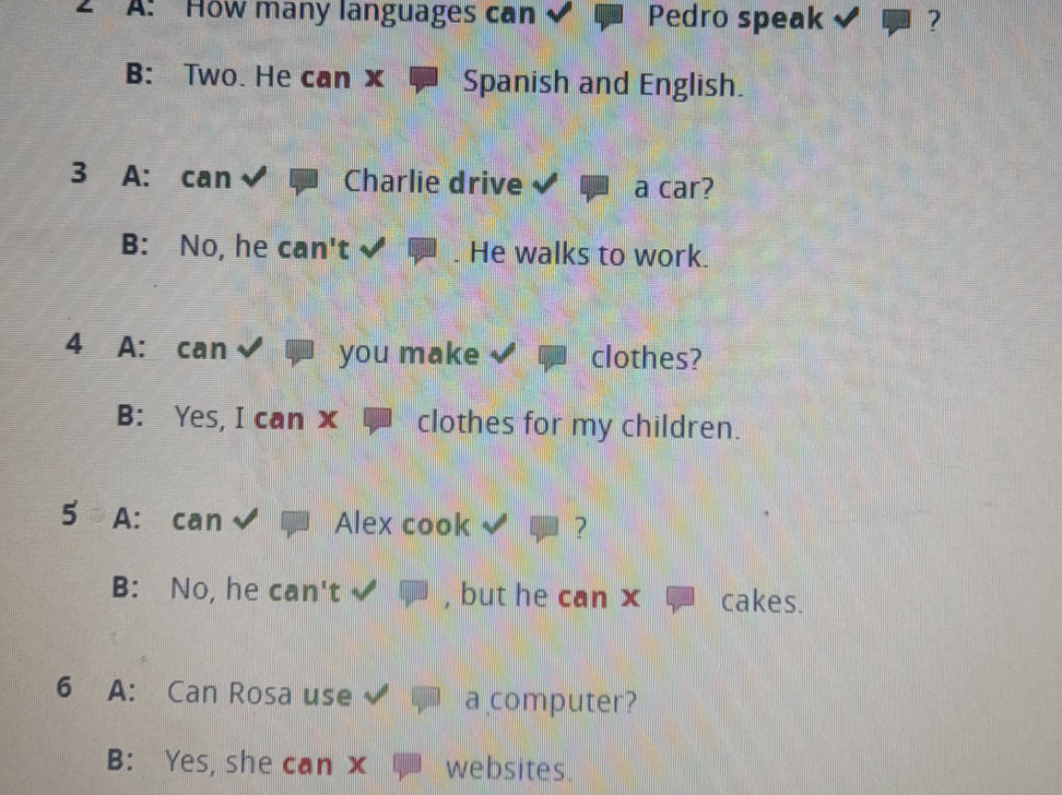2 A: How many languages can Pedro speak? B: | StudyX