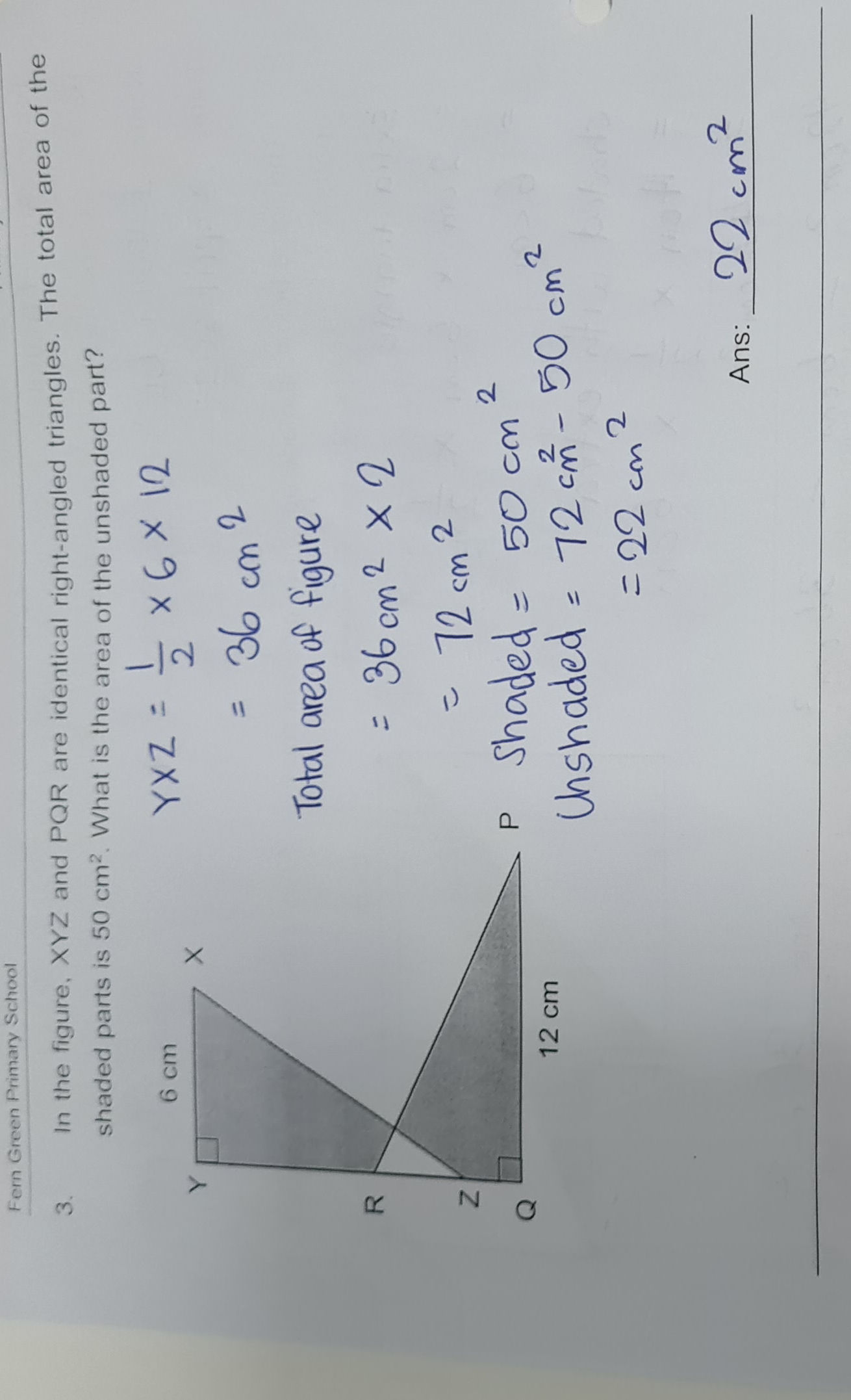 In the figure, XYZ and PQR are identical | StudyX